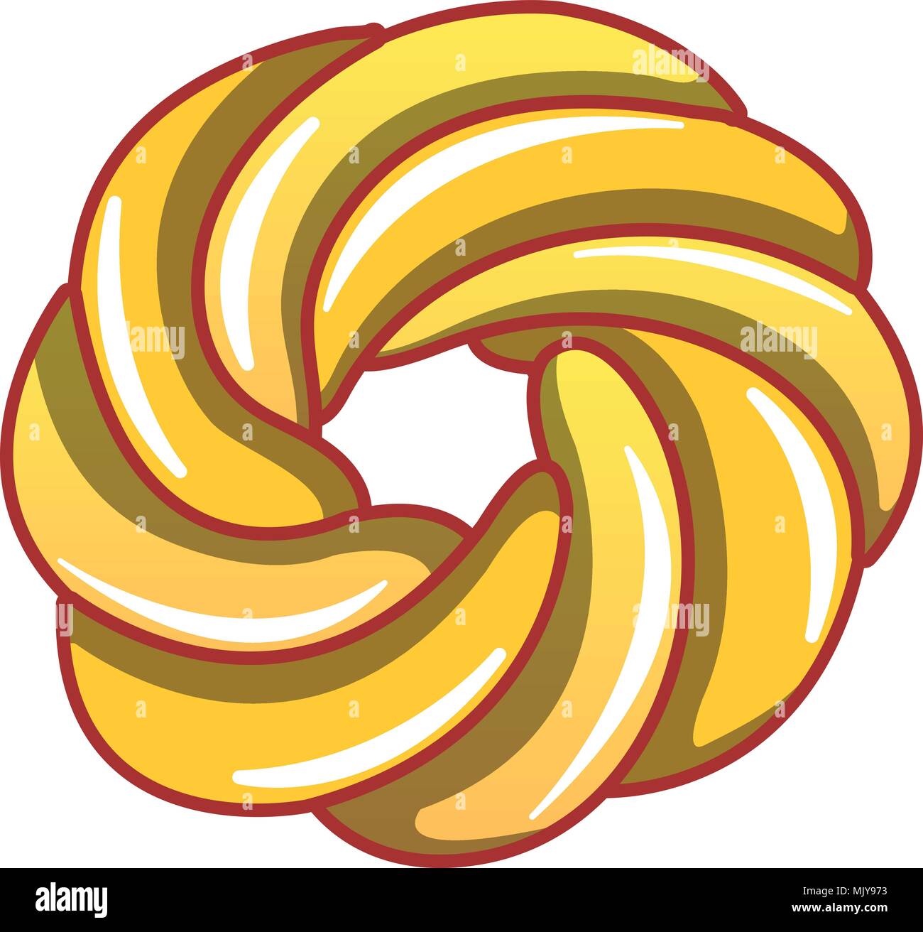 Curl bakery icon, cartoon style Stock Vector Image & Art - Alamy