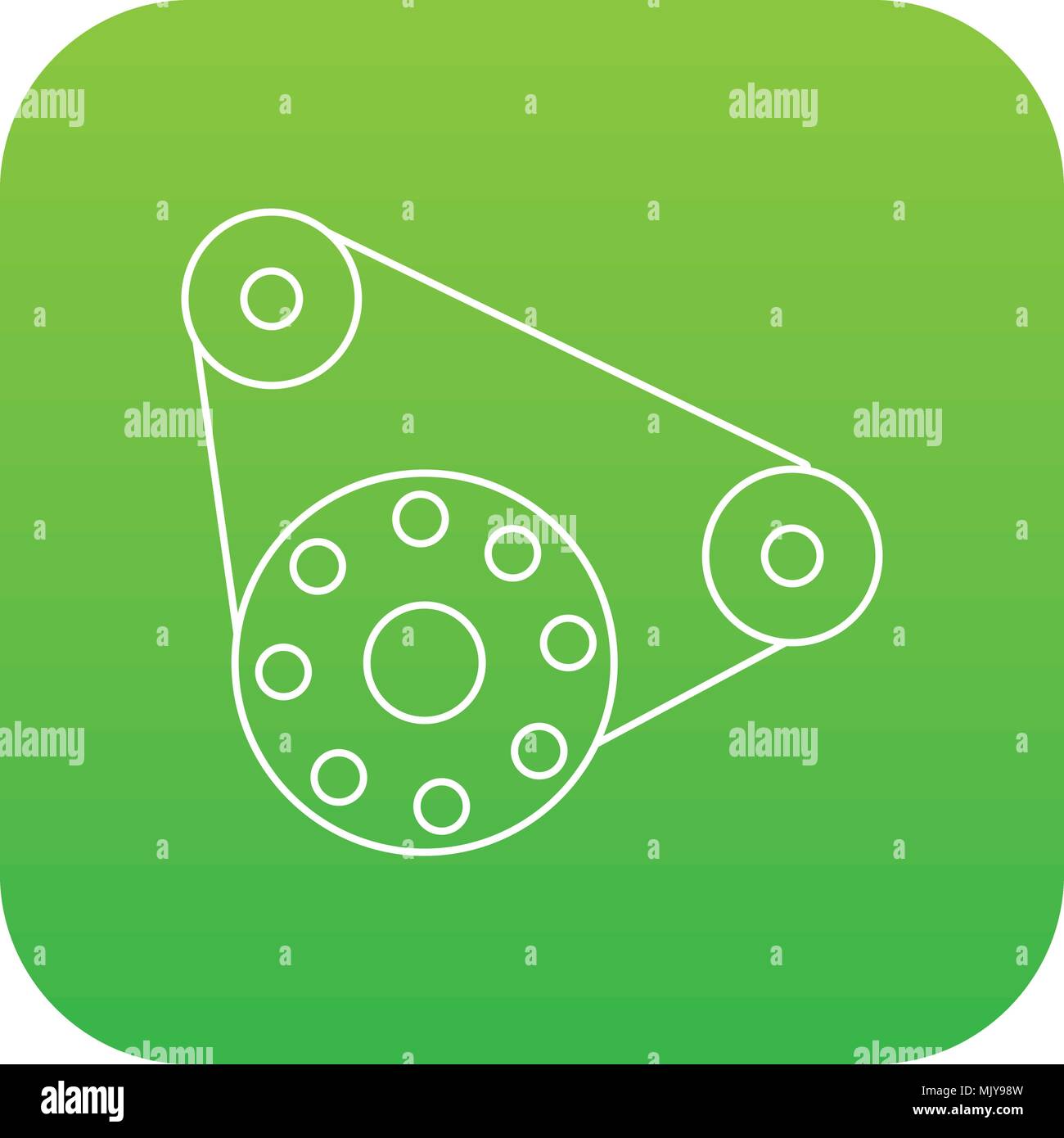 Motor icon green vector Stock Vector Image & Art - Alamy