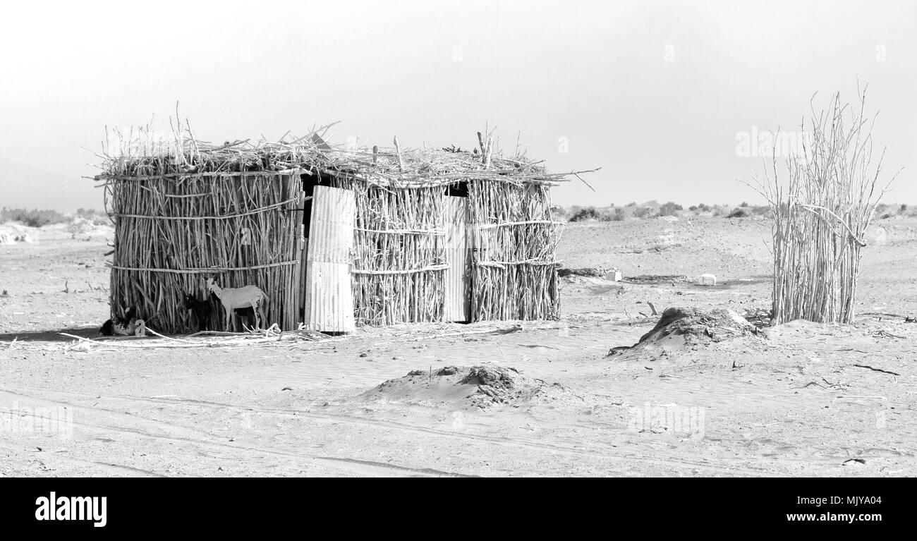 in ethiopia africa the poor house of people in the desert of stone ...