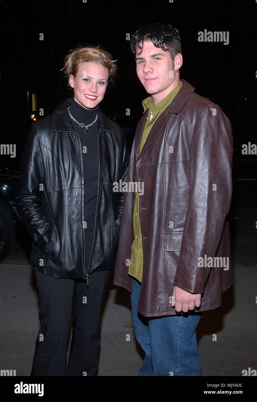 Britney Bouck and brother JD posing at the premiere of Lost In The ...