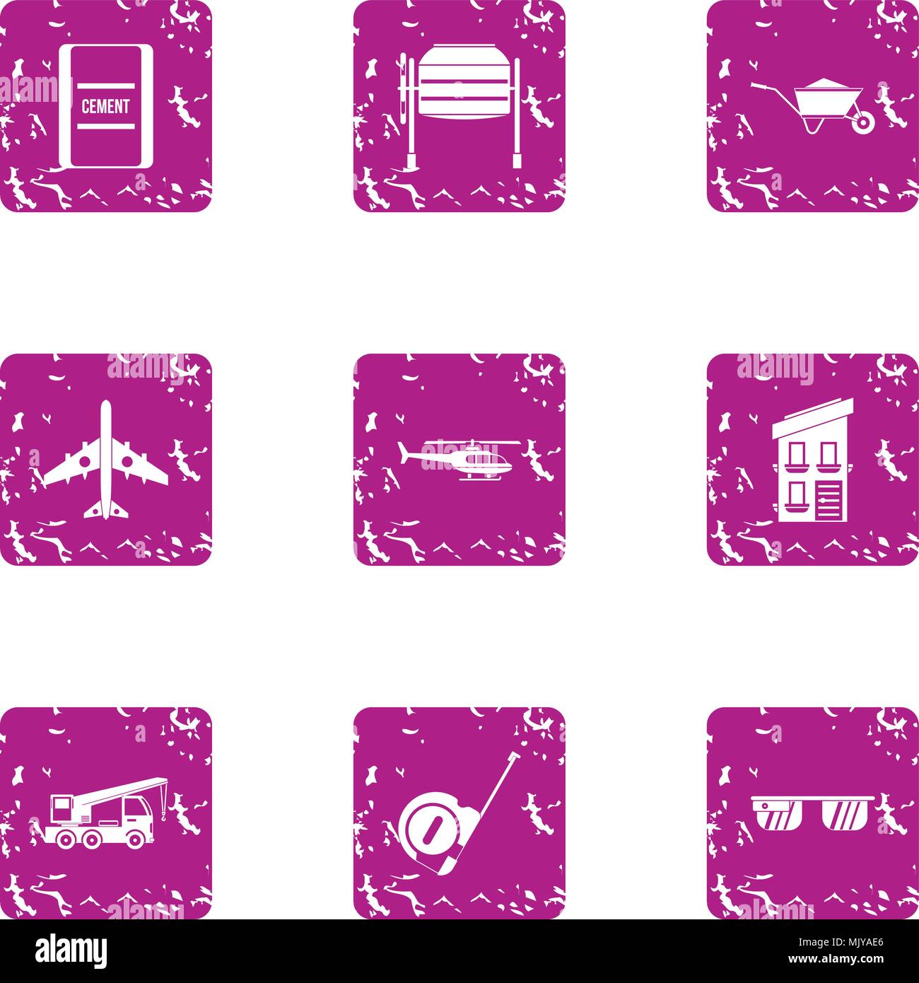 Create icons set, grunge style Stock Vector Image & Art - Alamy