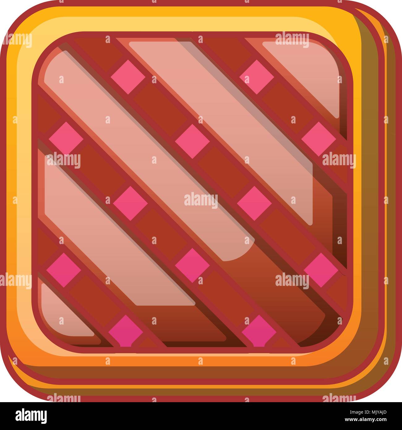 Strawberry torte slice Stock Vector Images - Alamy