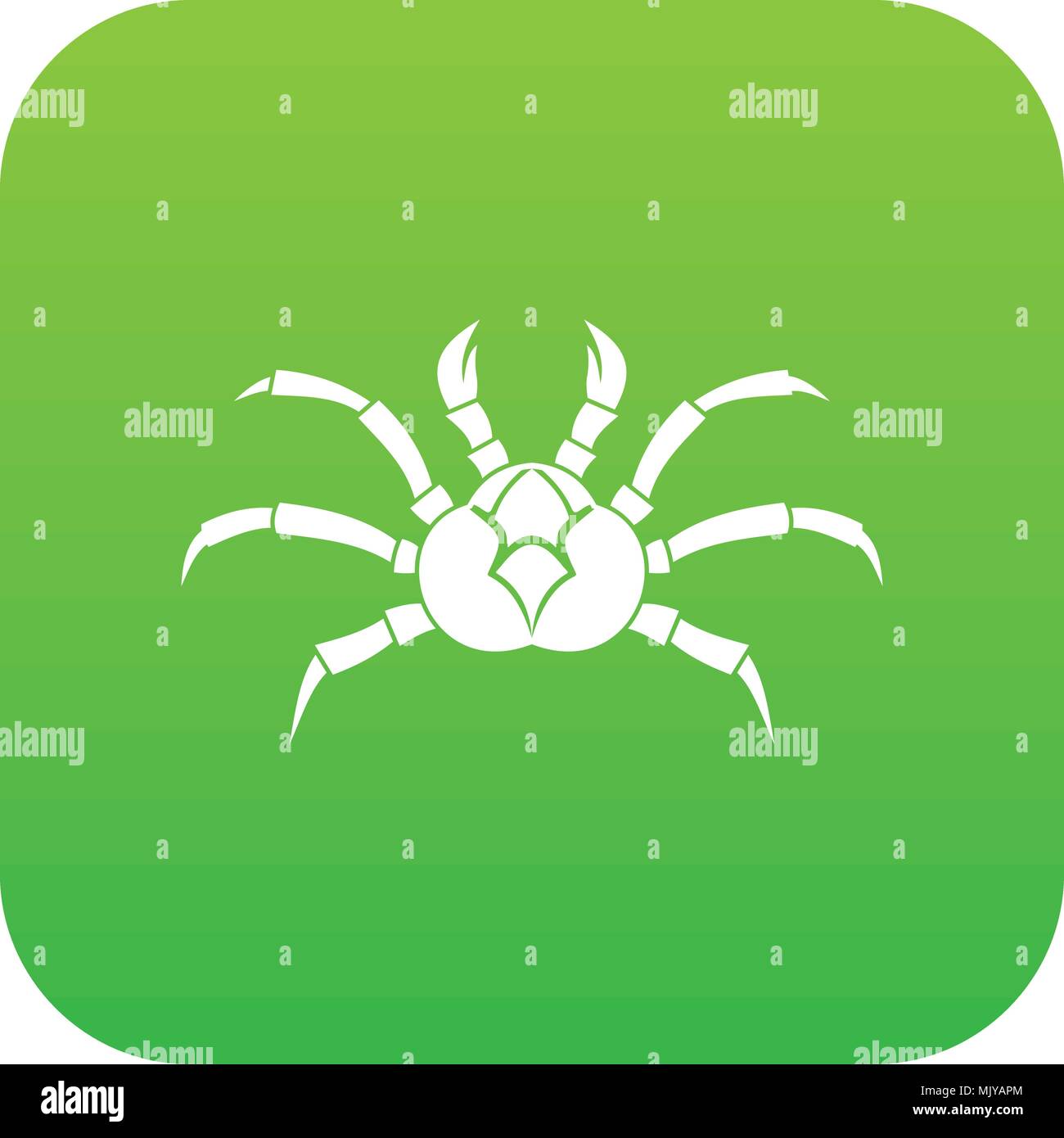 Crab icon digital green Stock Vector Image & Art - Alamy