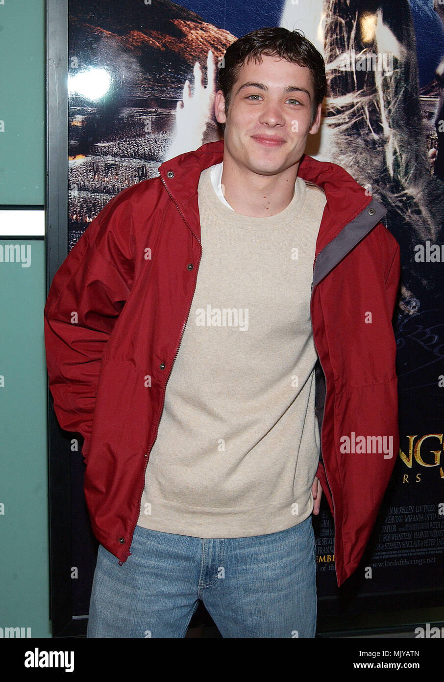 Michael Erwin arriving at The premiere of "The Lord Of The Rings: The ...