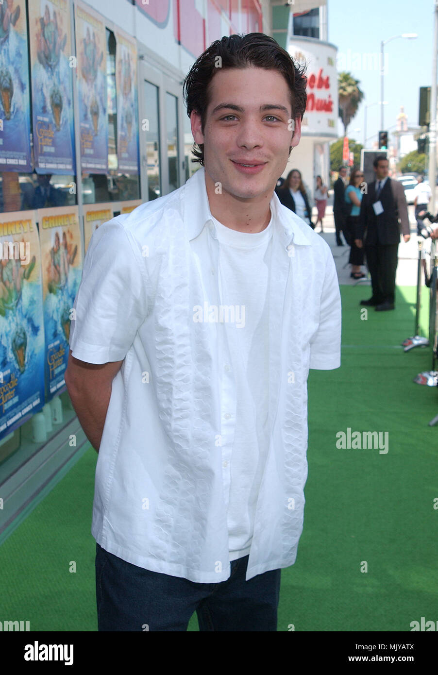 Mike Erwin arriving at the premiere " Crocodile Hunter: Collision ...