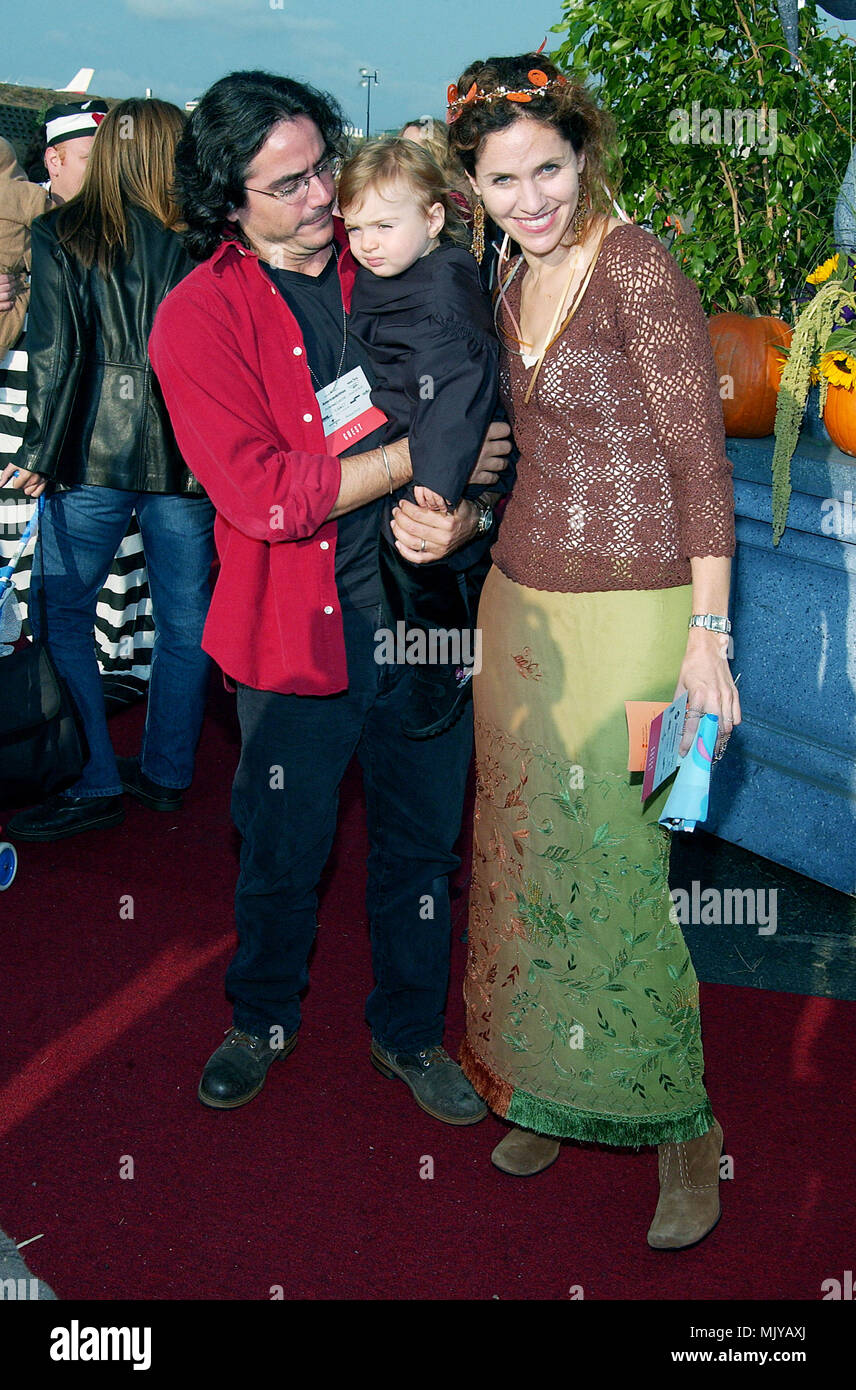 Amy Brenneman with husband Brad and son arriving at the 9th Annual ...