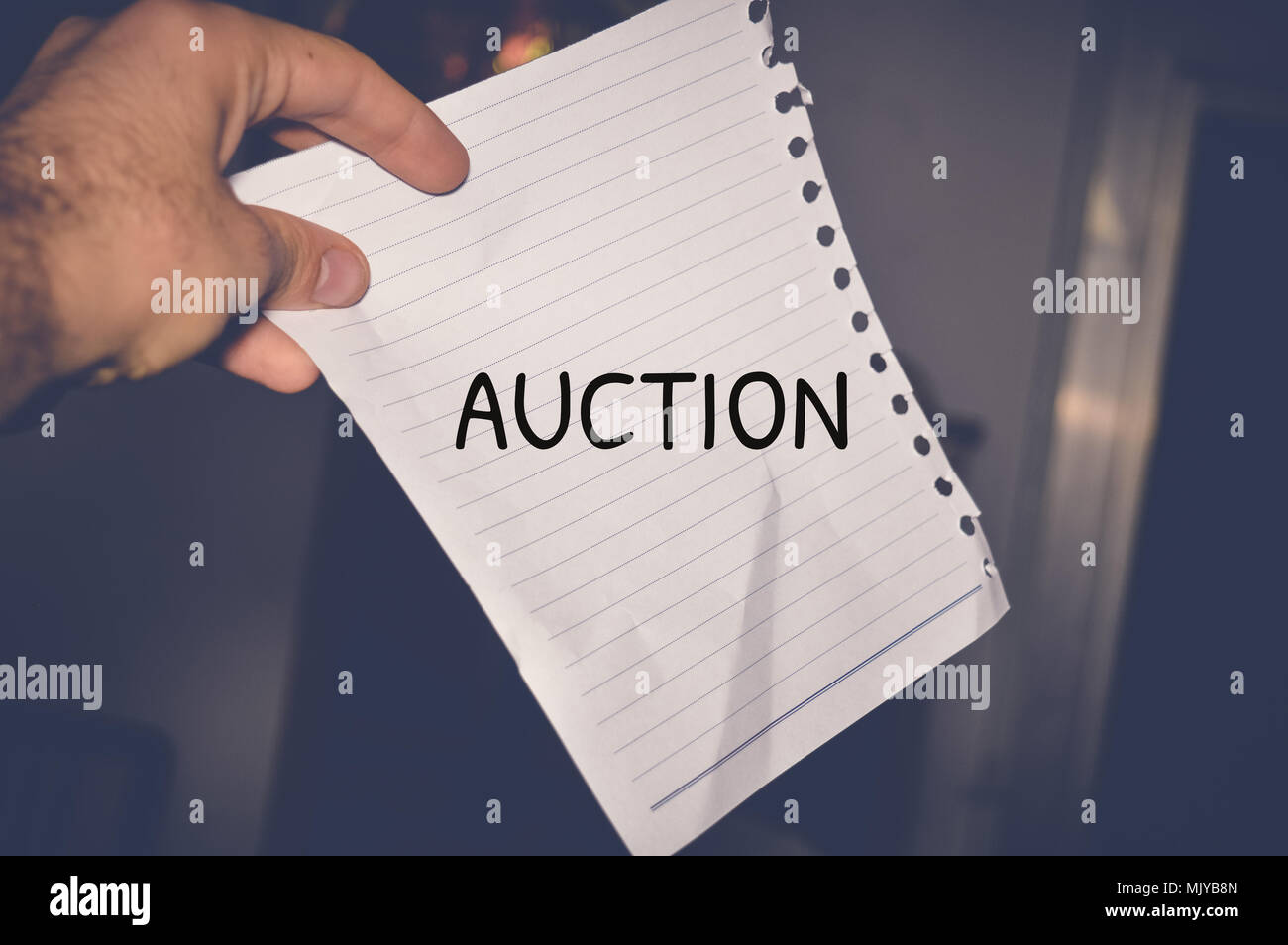 Auction word hi-res stock photography and images - Alamy