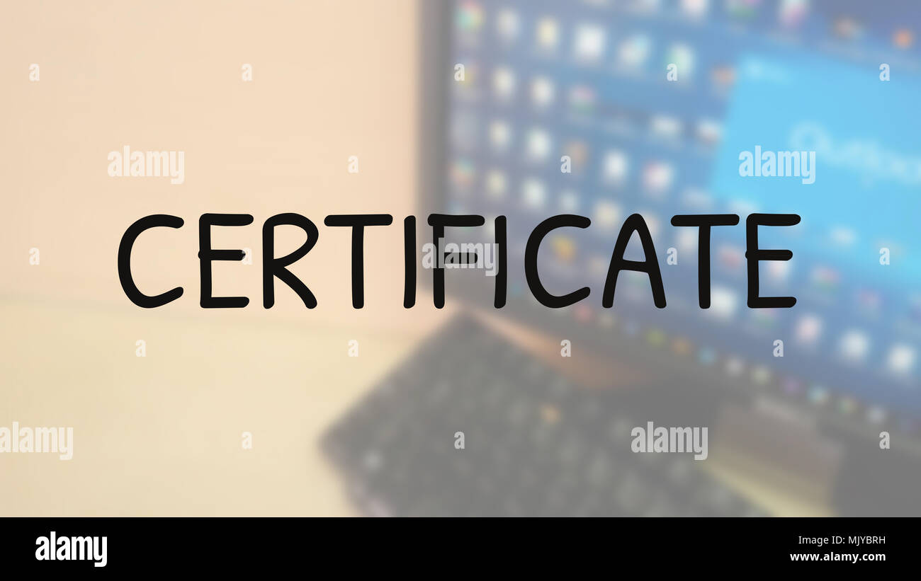 Certificate word hi-res stock photography and images - Alamy