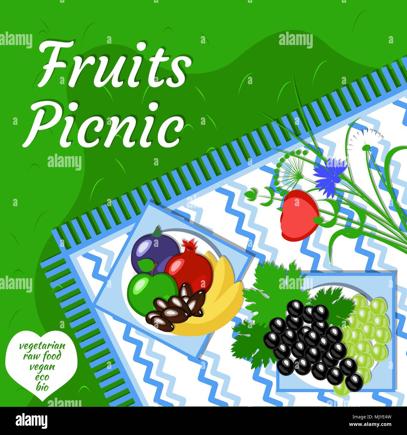 Fruity bouquet Stock Vector Images - Alamy