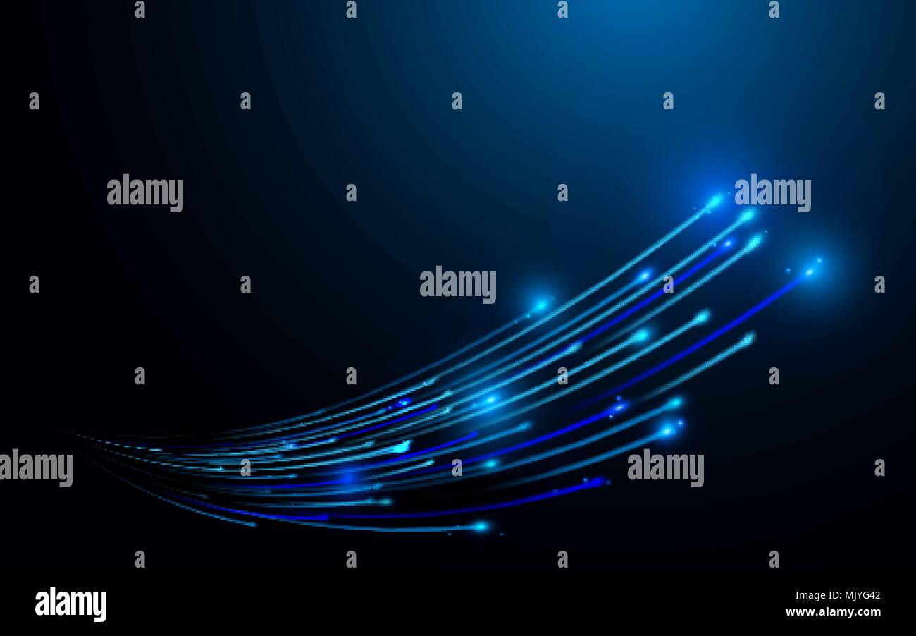 Abstract Lines Connection Network And Futuristic Technology Connection