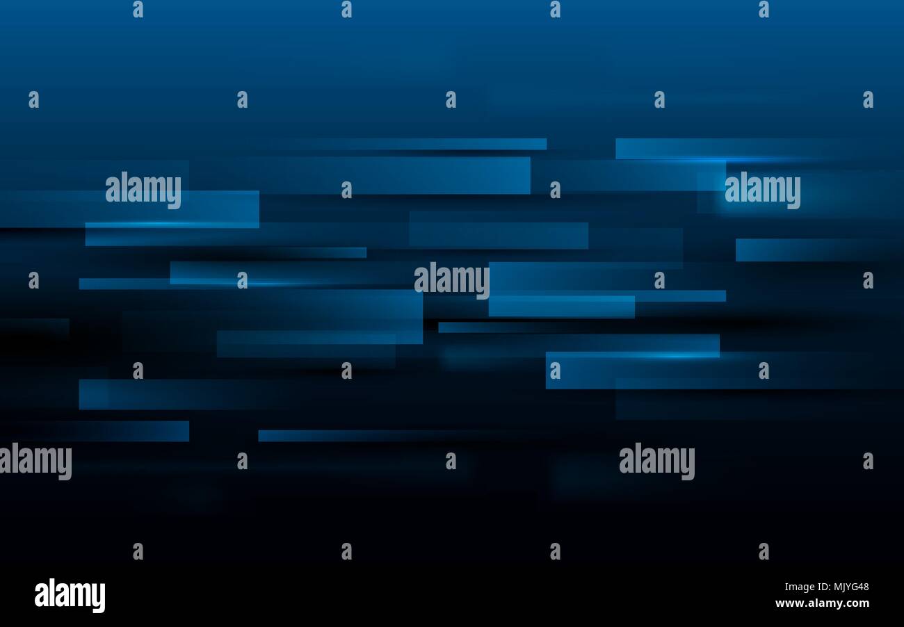 Abstract rectangles technology digital hi tech concept on dark blue ...