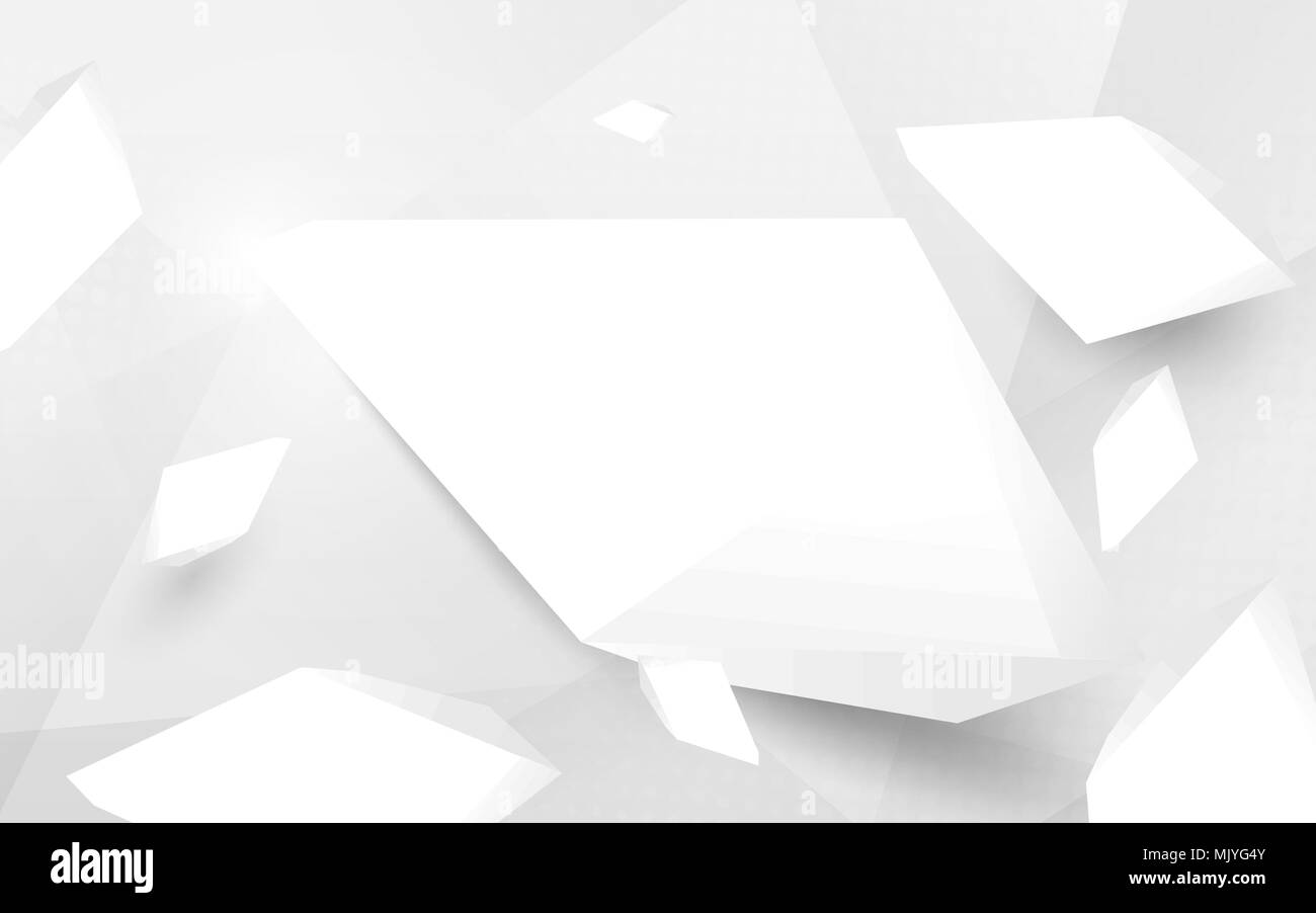 Abstract white 3D crystal broken and haft tone background Stock Vector ...