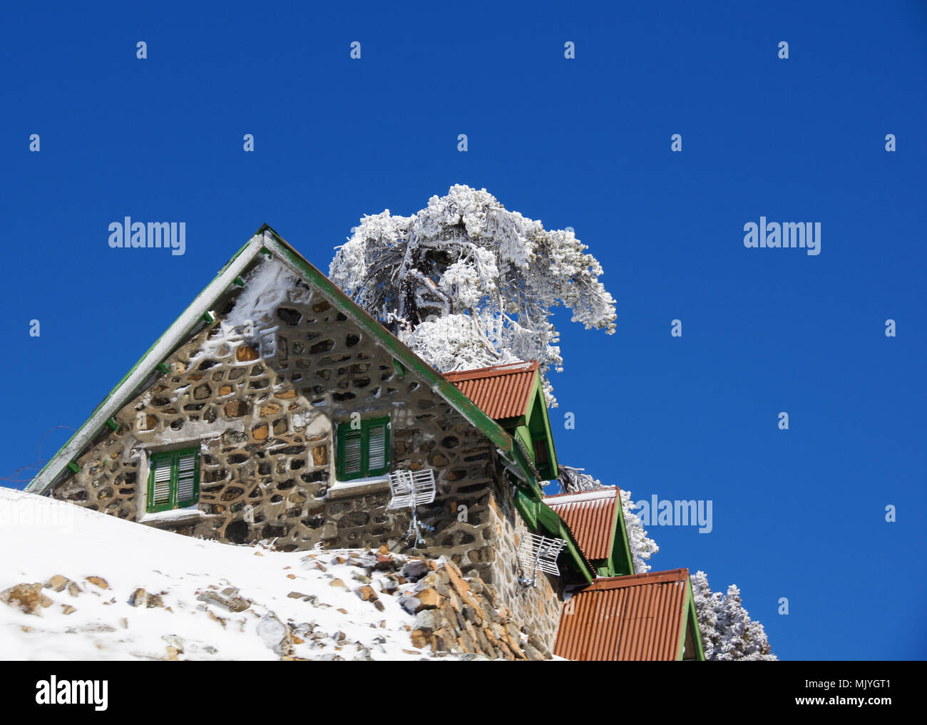 Troodos snow mountains hi-res stock photography and images - Alamy