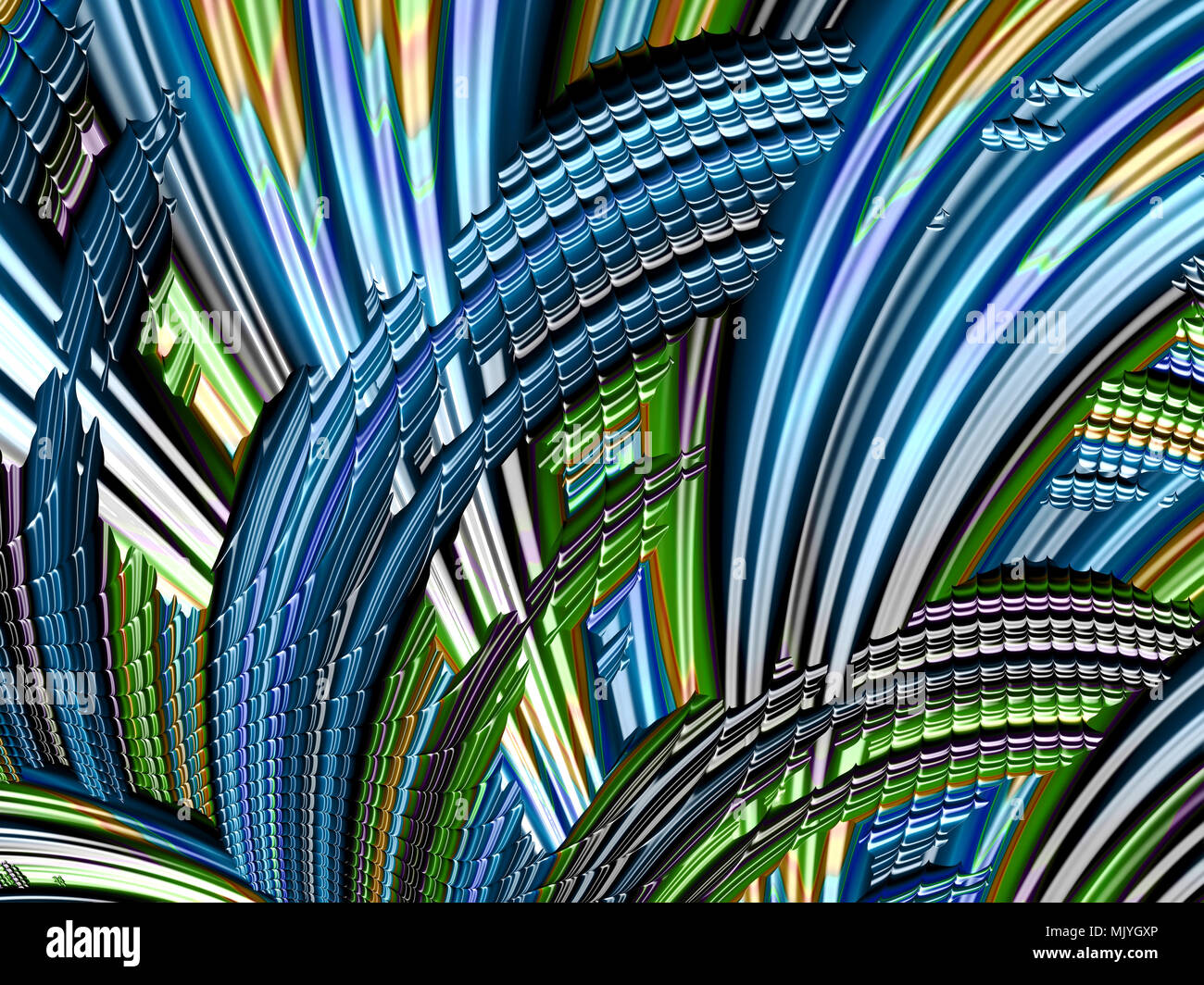 high-resolution fractal abstract spinning effect gloss background Stock ...