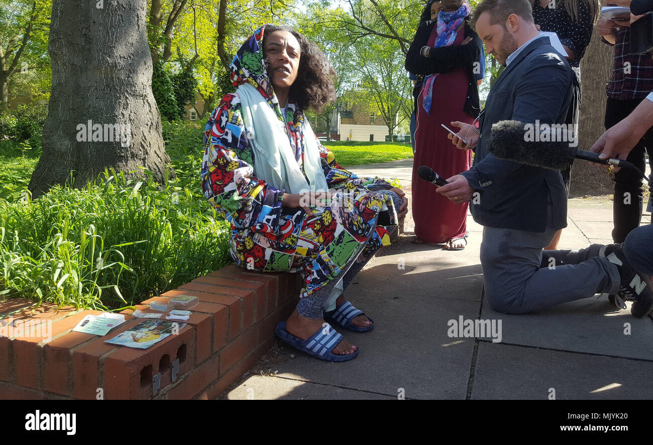 Mother Pretana Morgan speaks to reporters after her 17-year-old son ...