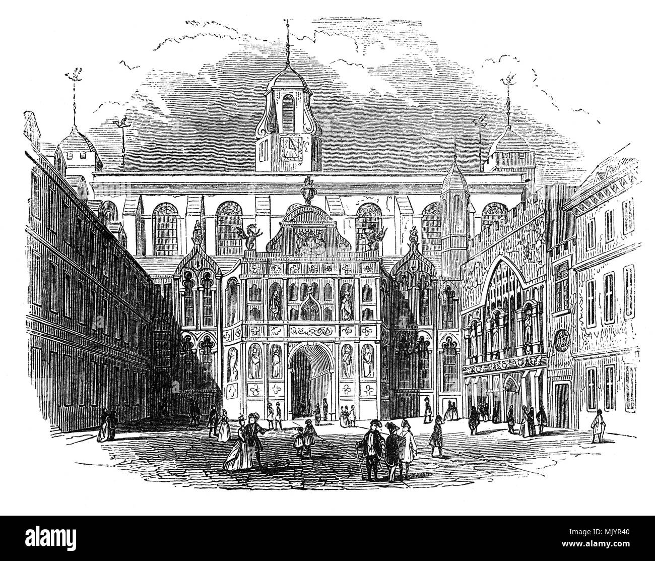 Stone room in medieval Cut Out Stock Images & Pictures - Alamy