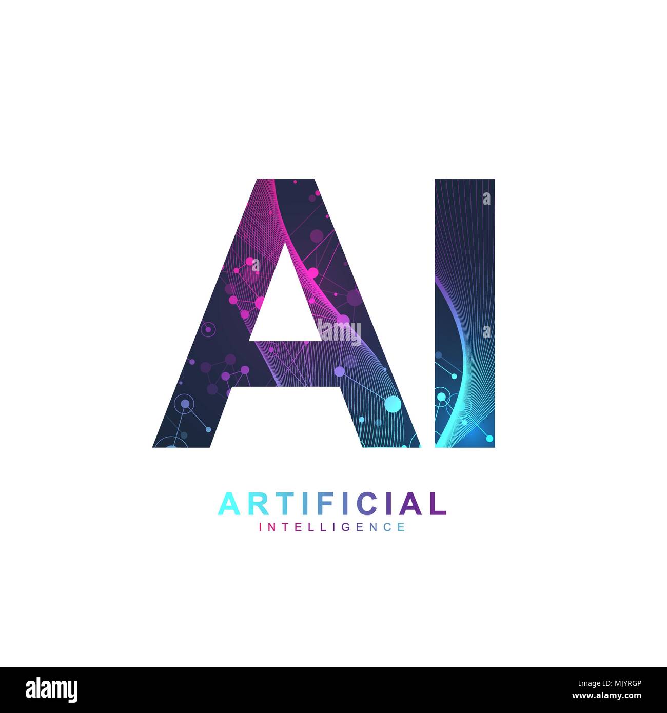 Artificial Intelligence Logo. Artificial Intelligence and Machine ...