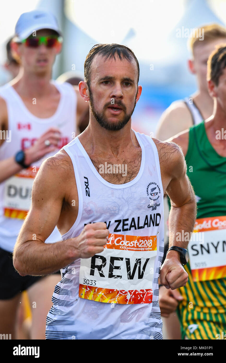 GOLD COAST, AUSTRALIA - APRIL 8: Quentin Rew of New Zealand competing ...