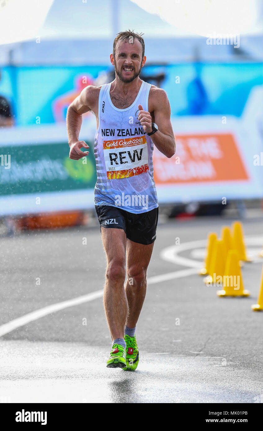 GOLD COAST, AUSTRALIA - APRIL 8: Quentin Rew of New Zealand competing ...