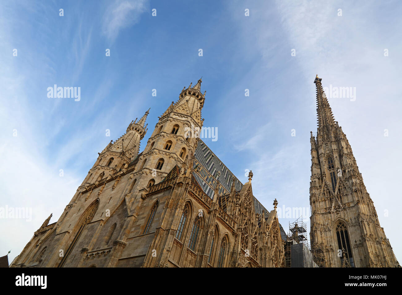 St Stephen Cathedral (Stephansdom) at Stephansplatz, the biggest ...