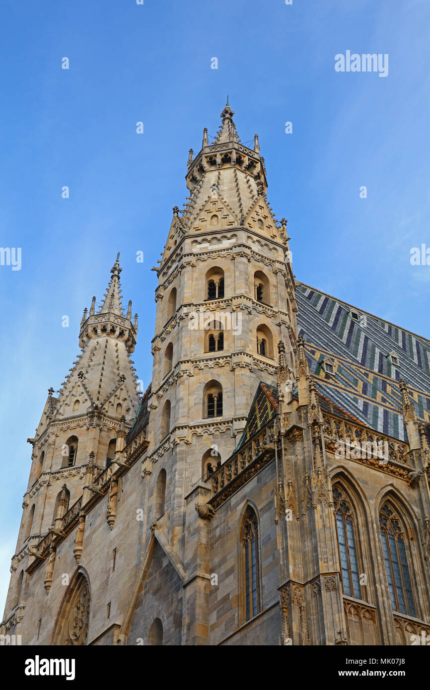 St Stephen Cathedral (Stephansdom) at Stephansplatz, the biggest ...