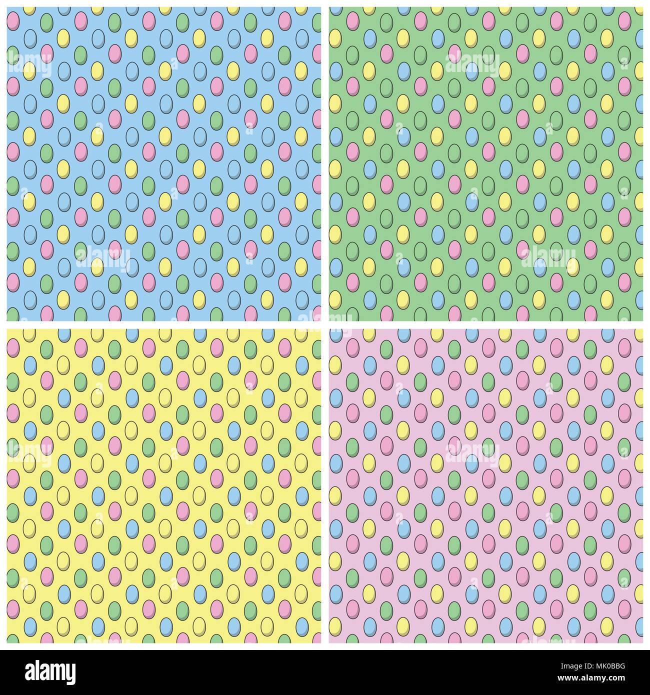 Easter Eggs Texture Collection Stock Vector Image & Art - Alamy