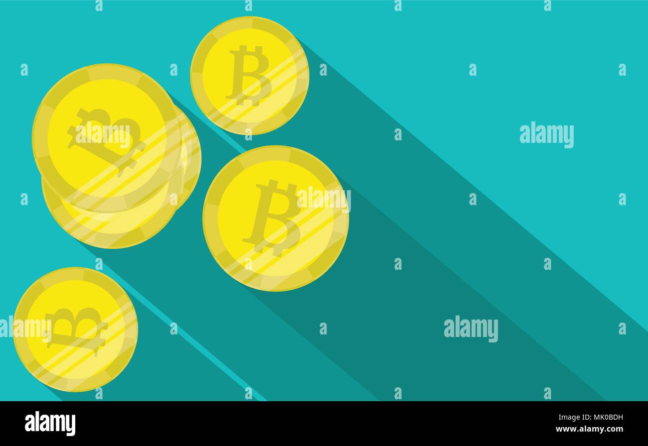Bitcoin symbol in flat Stock Vector Images - Alamy
