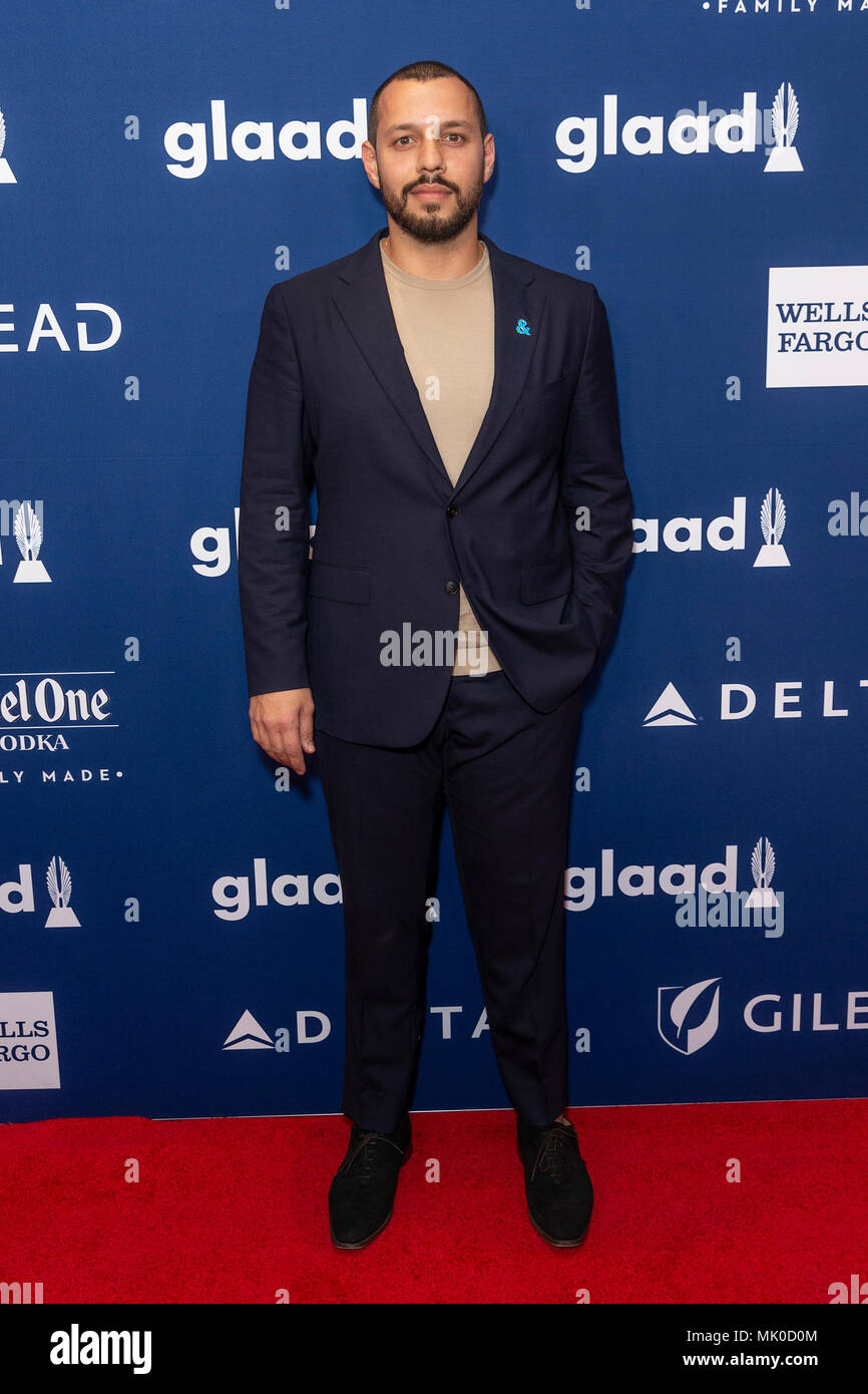 Matthew Shurka attends the 29th Annual GLAAD Media Awards at Hilton ...
