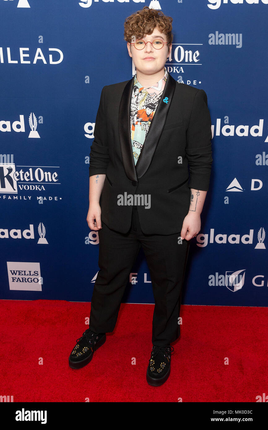 Ellie Desautels attends the 29th Annual GLAAD Media Awards at Hilton ...