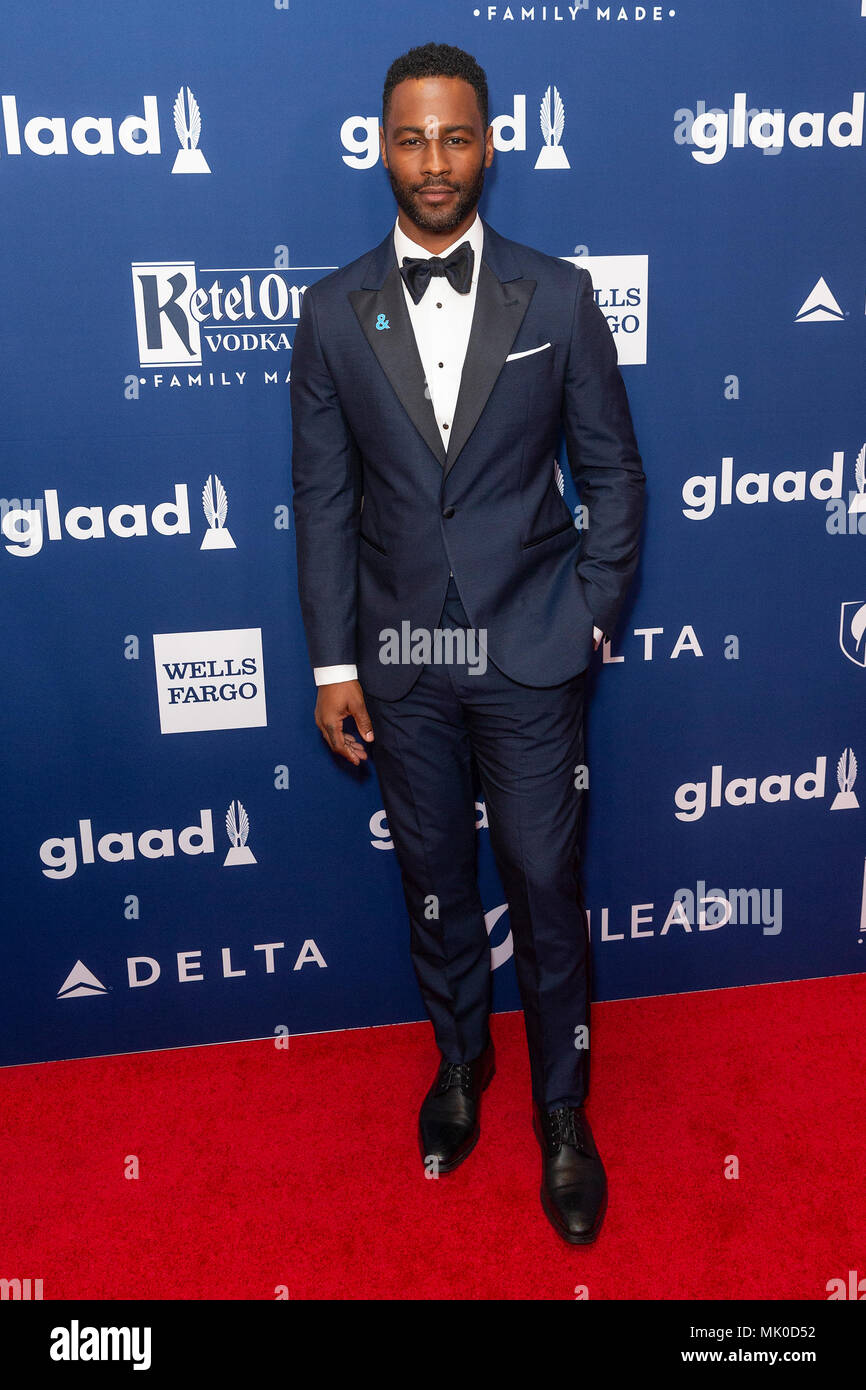 Justin McManus attends the 29th Annual GLAAD Media Awards at Hilton ...