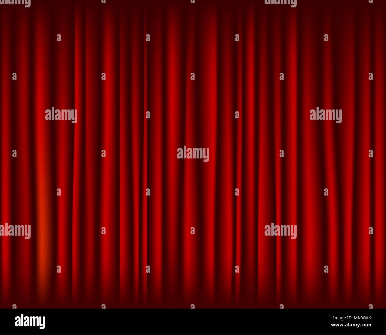 Red curtain for stage seamless texture. Vector background Stock Vector ...