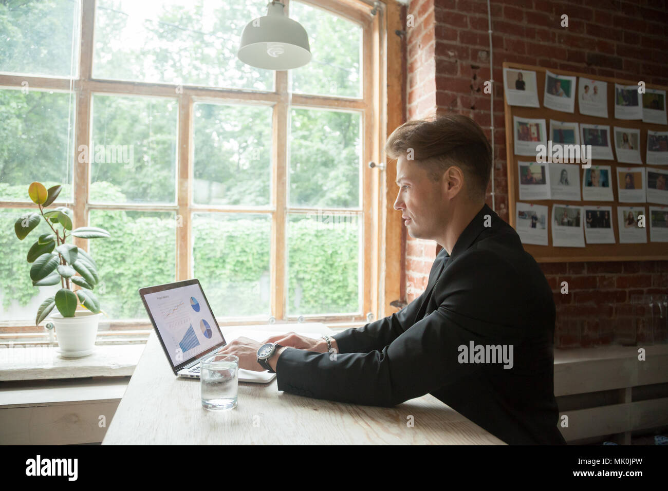 Business people analyze financial data hi-res stock photography and ...