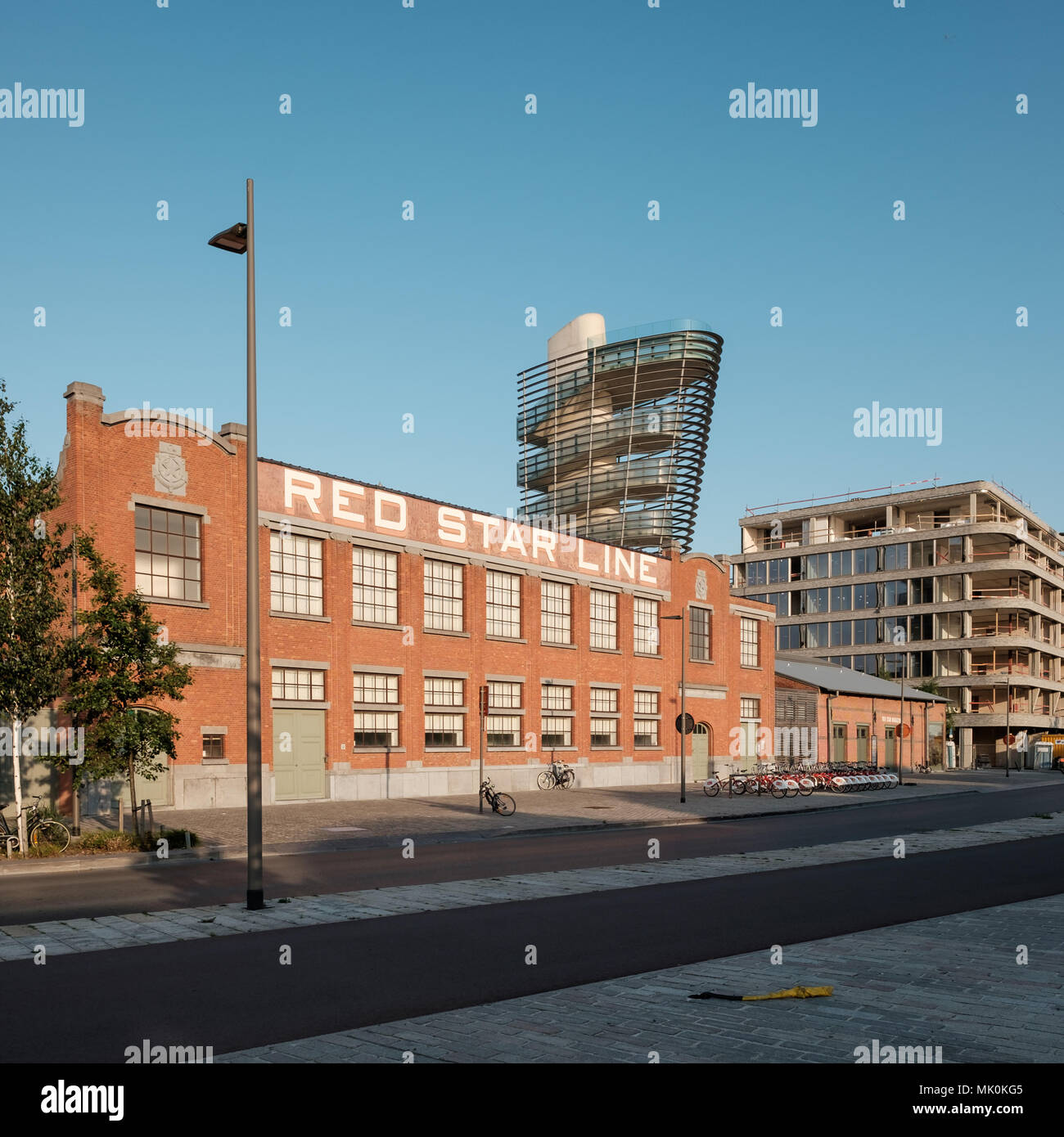 View on the Red Star Line museum in the city of Antwerp, Belgium Stock ...