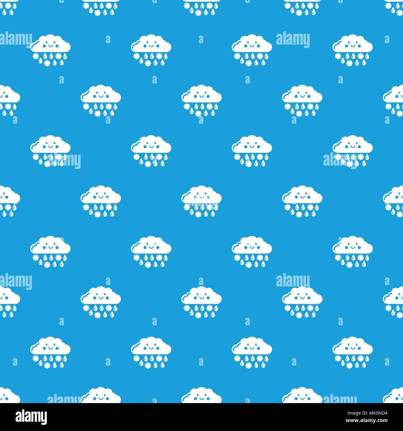Snow and rain pattern vector seamless blue Stock Vector Image & Art - Alamy