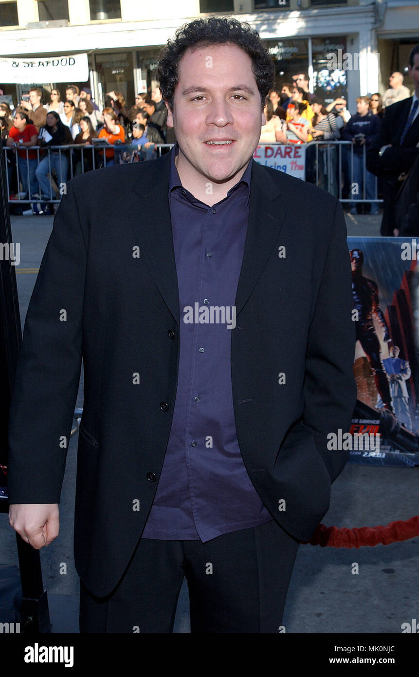 Jon Favreau arriving at the Premiere Of " DAREDEVIL " at the Westwood ...