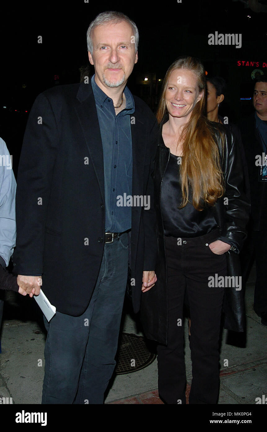 James Cameron with wife Suzy Amos arriving at the Hellboy Premiere at ...