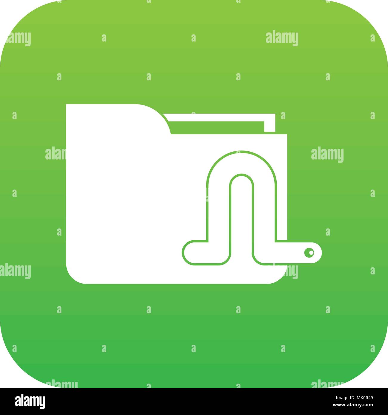 Computer worm icon digital green Stock Vector Image & Art - Alamy