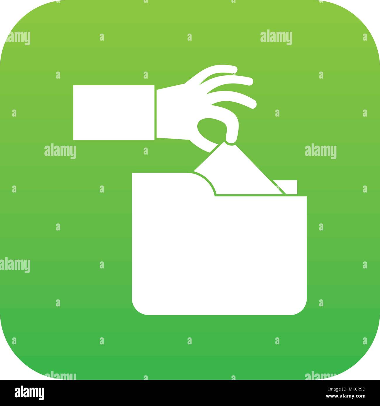 Robbery secret data in folder icon digital green Stock Vector Image ...