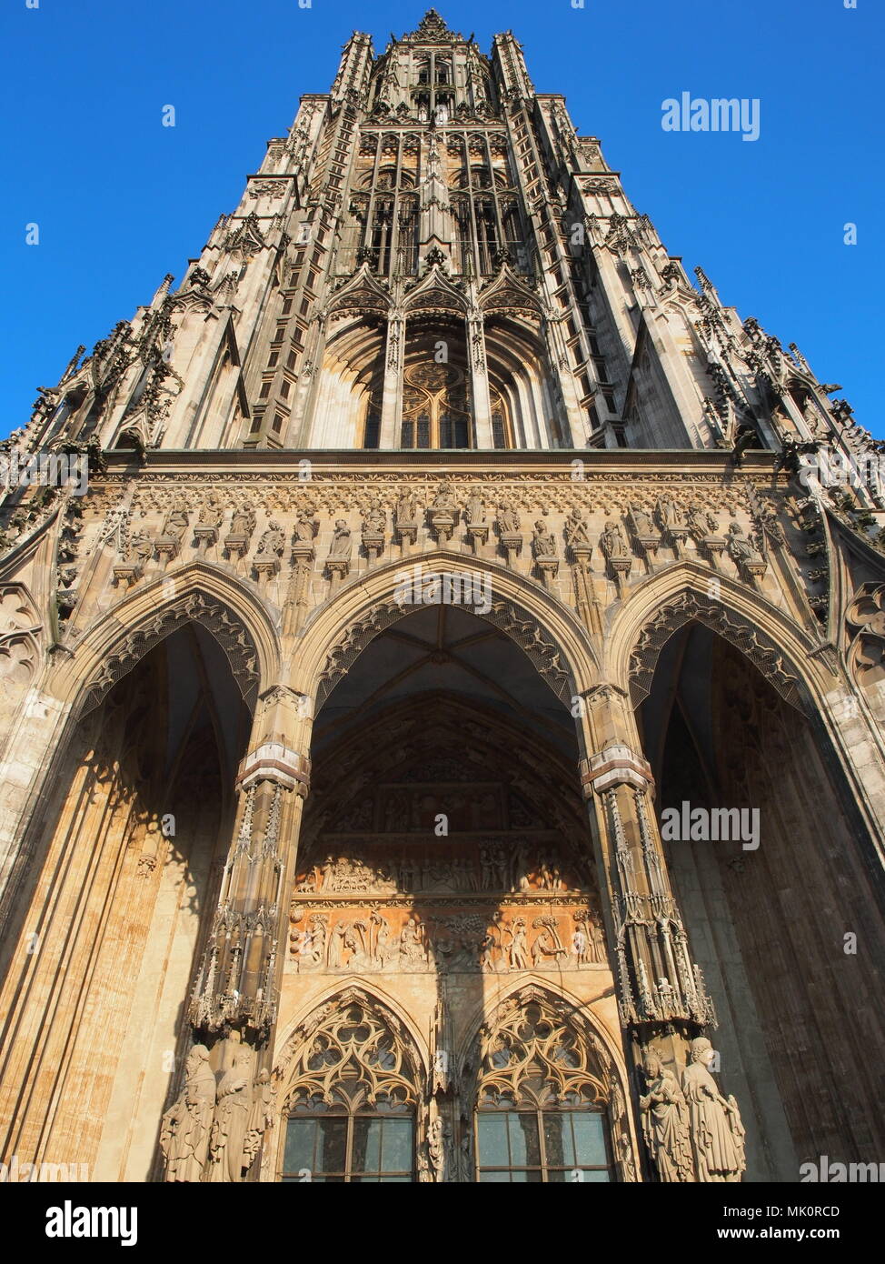 Front of the Ulm minster, Germany Stock Photo - Alamy