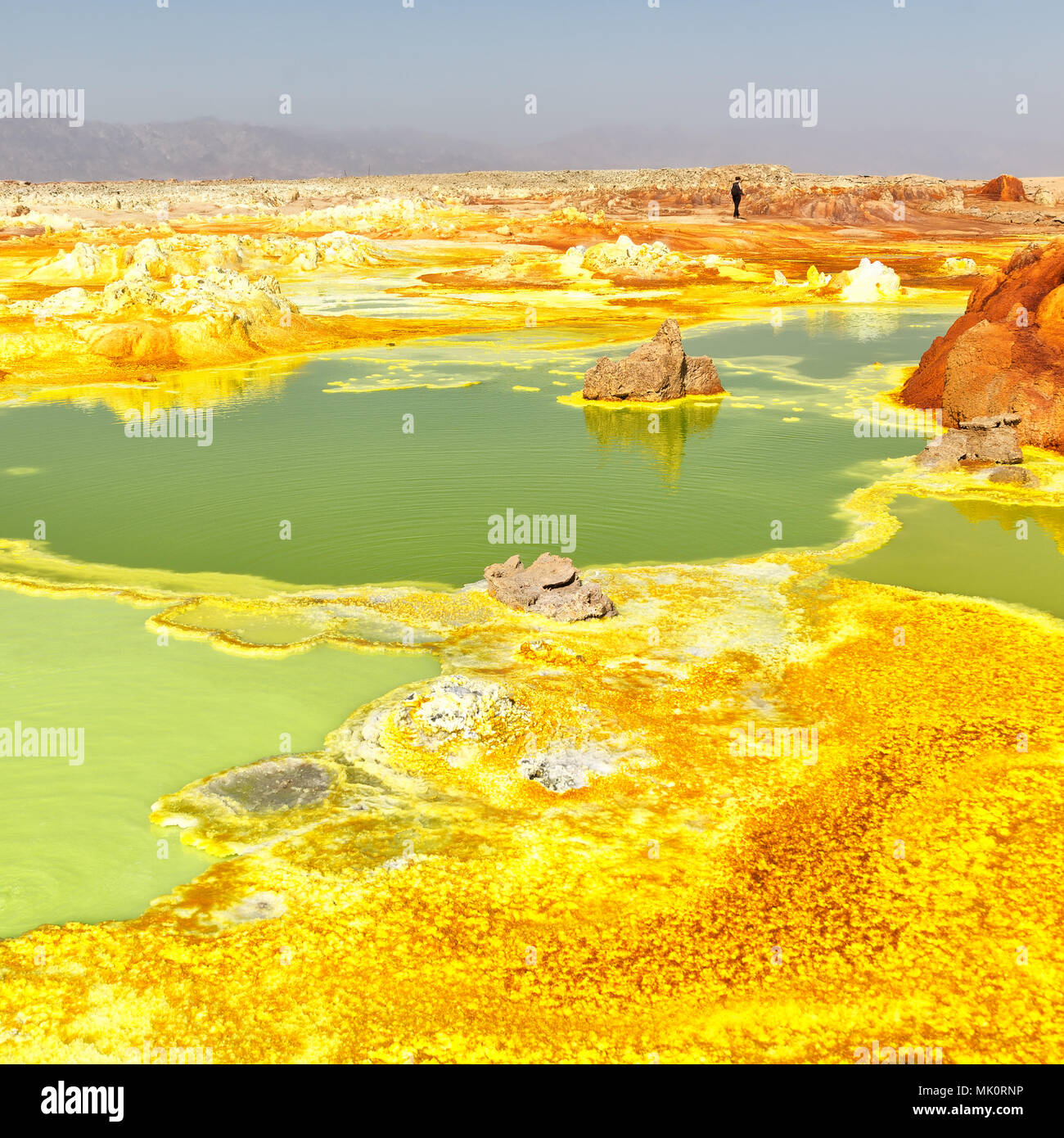 in danakil ethiopia africa the volcanic depression of dallol Stock ...