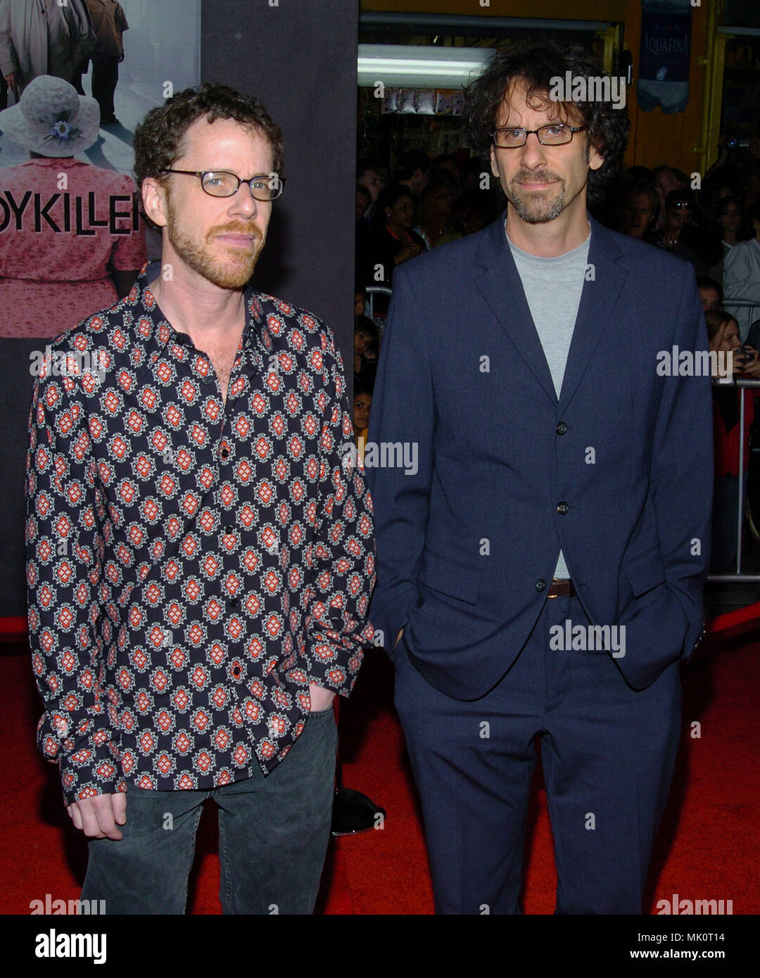 The Coen brothers, Joel and Ethan arriving at the Premiere of ...