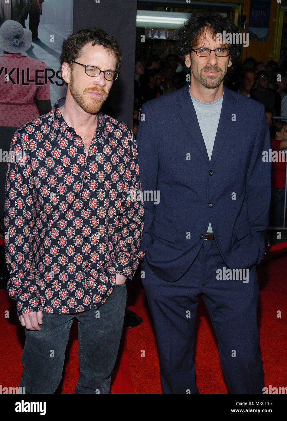 The Coen brothers Joel and Ethan arrving at the Ladykillers Premiere at the El capitan Theatre ...
