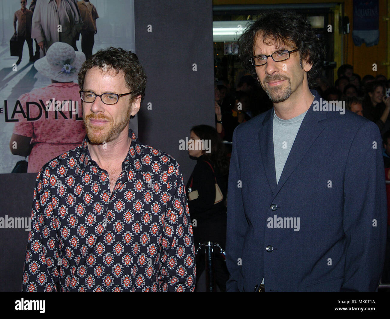 The Coen brothers Joel and Ethan arrving at the Ladykillers Premiere at ...