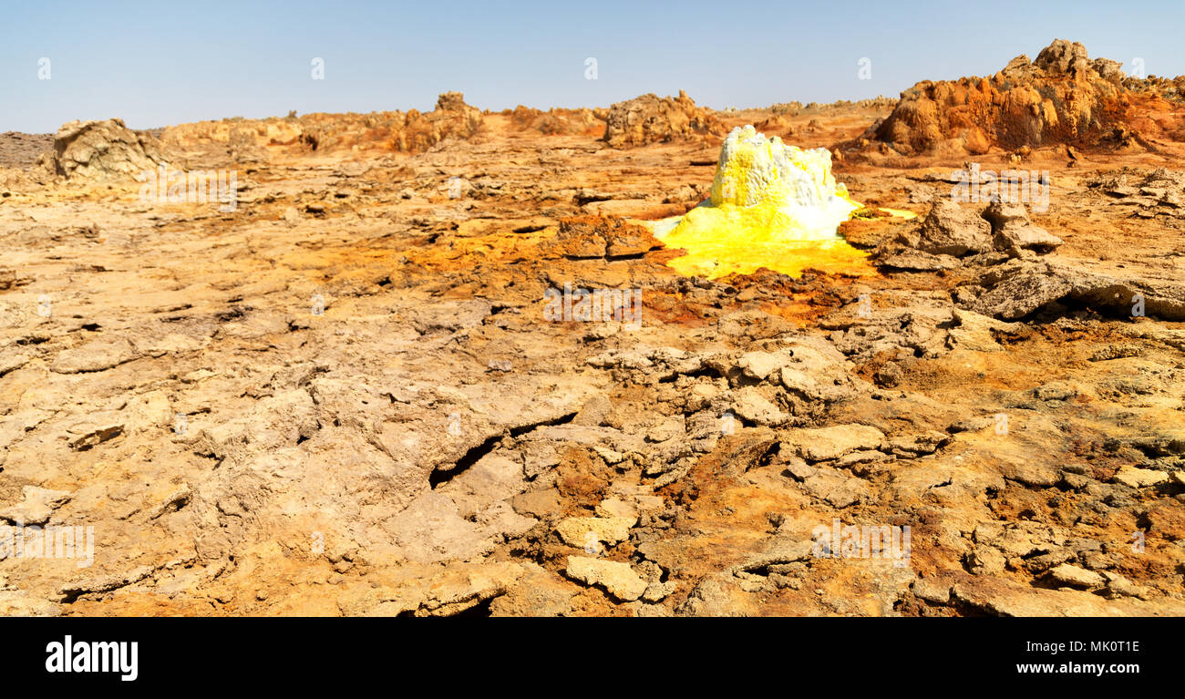 in danakil ethiopia africa the volcanic depression of dallol lake and ...