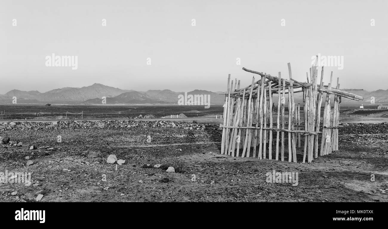 in ethiopia africa the poor house of people in the desert of stone ...