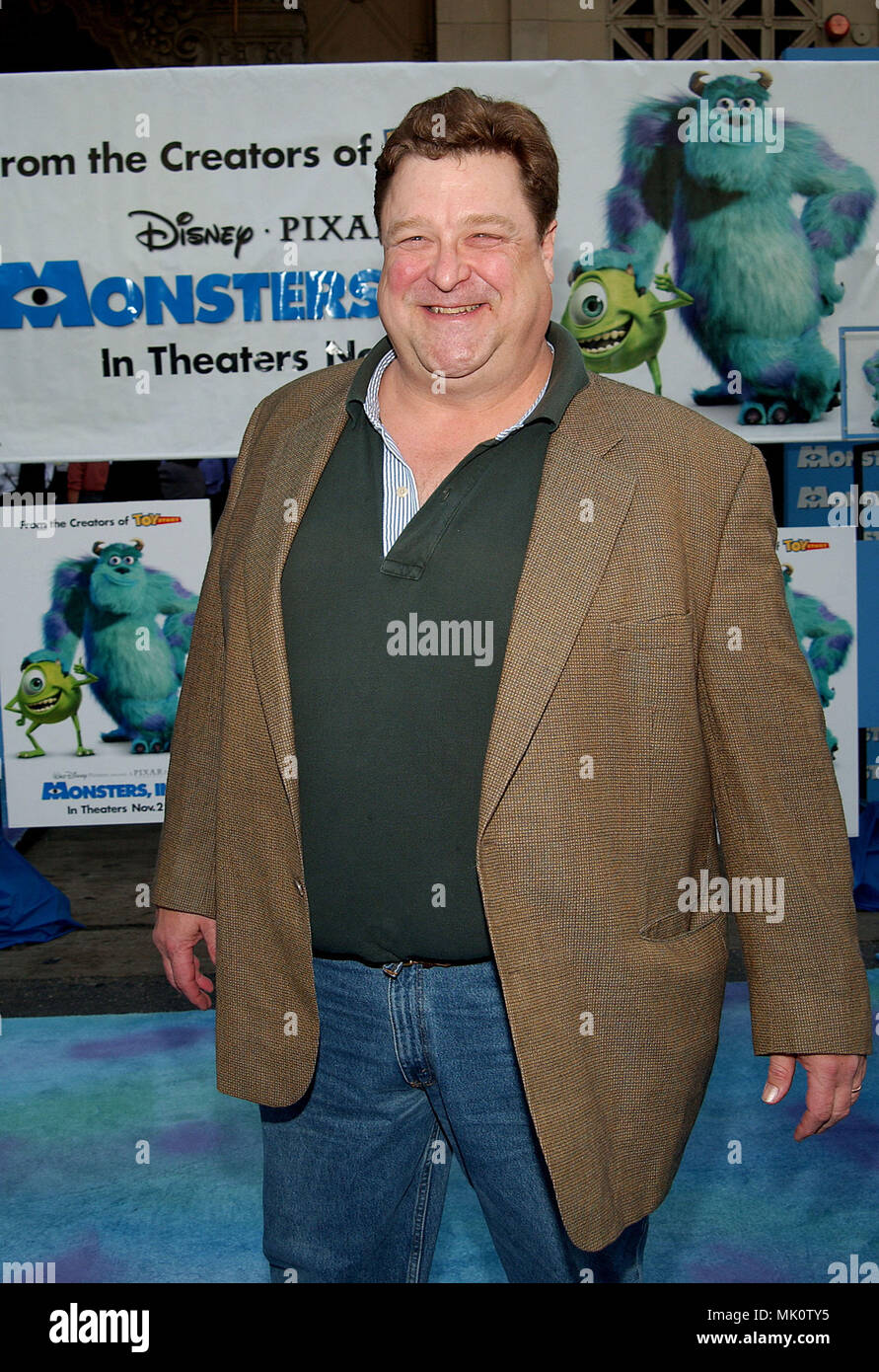 John Goodman arriving at the premiere of Monsters Inc. at the El Captain Theatre in Los Angeles ...