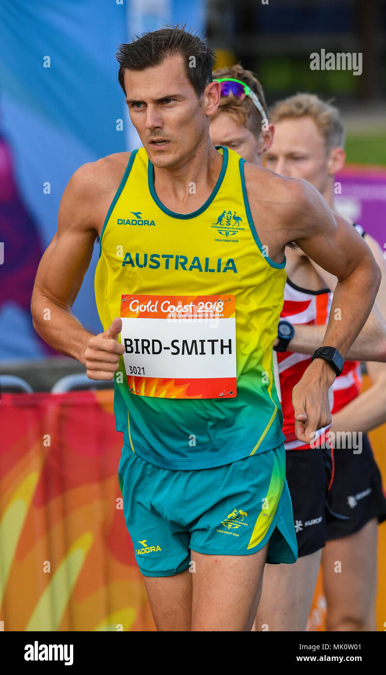 GOLD COAST, AUSTRALIA - APRIL 8: Dane Bird-Smith of Australia competing ...