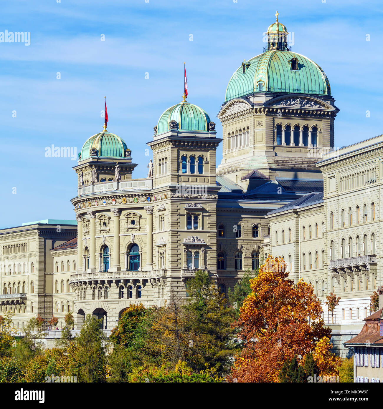 The Federal Palace (1902), Parliament Building housing the Swiss ...
