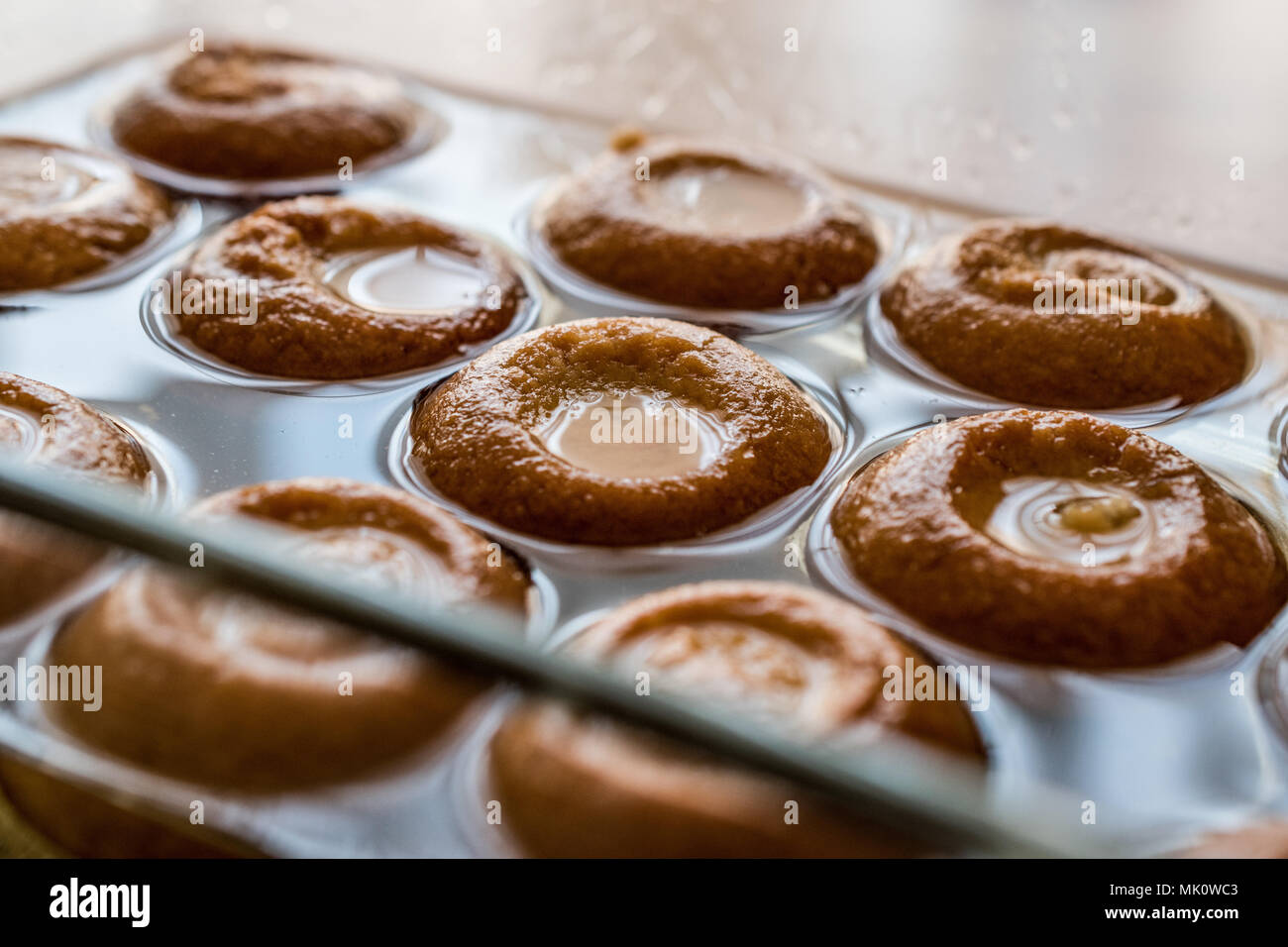 Turkish Dessert Sekerpare with Sherbet or Serbet. Traditional Food ...