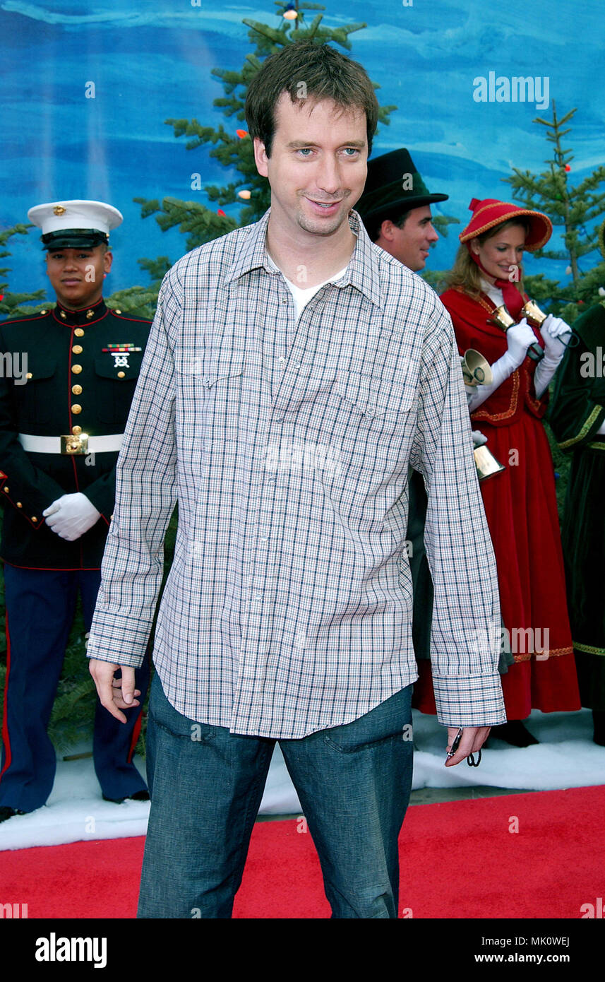 Tom Green arriving at the Santa Clause 2 premiere at the El Captain ...